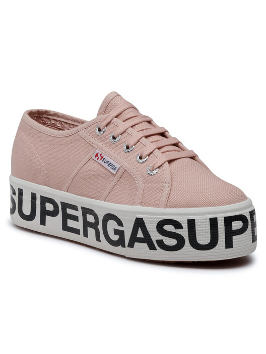 Sneakers aus Stoff Superga 2790 Cotw Outsole Lettering S00FJ80 Rosa ...