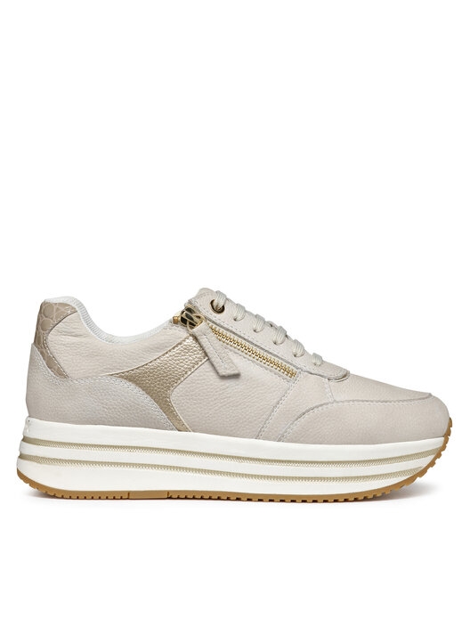 Sneakers Geox D Kency D36QHA 0767B C1S2L Écru | eschuhe.de