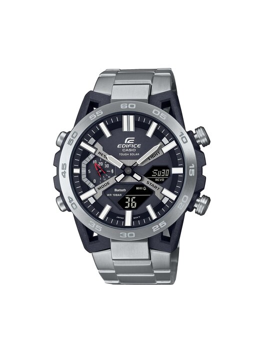 Zegarek Casio ECB-2000D-1AEF Srebrny | eobuwie.com.pl