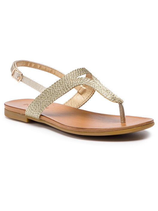 Sandały Inuovo 101069 Złoty | eobuwie.com.pl