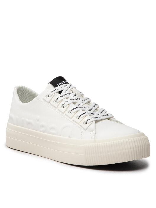 Sneakers Desigual Street Half Logo 22WSKP37 Alb | epantofi.ro