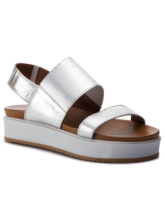 Sandały Inuovo 112029 Srebrny | eobuwie.com.pl