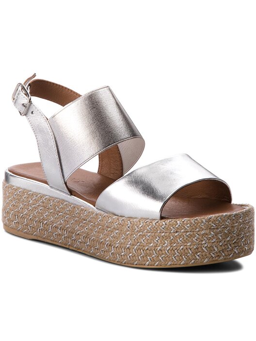 Espadryle Inuovo 8917 Srebrny | eobuwie.com.pl