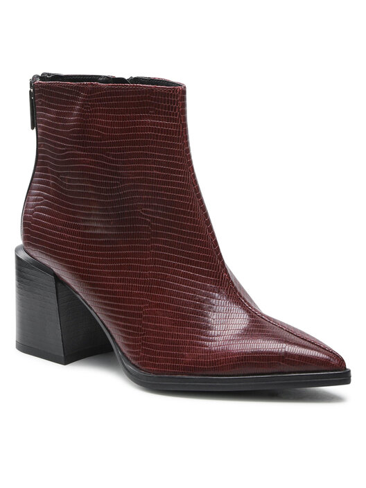 Botki Lasocki V501 Bordowy | eobuwie.com.pl