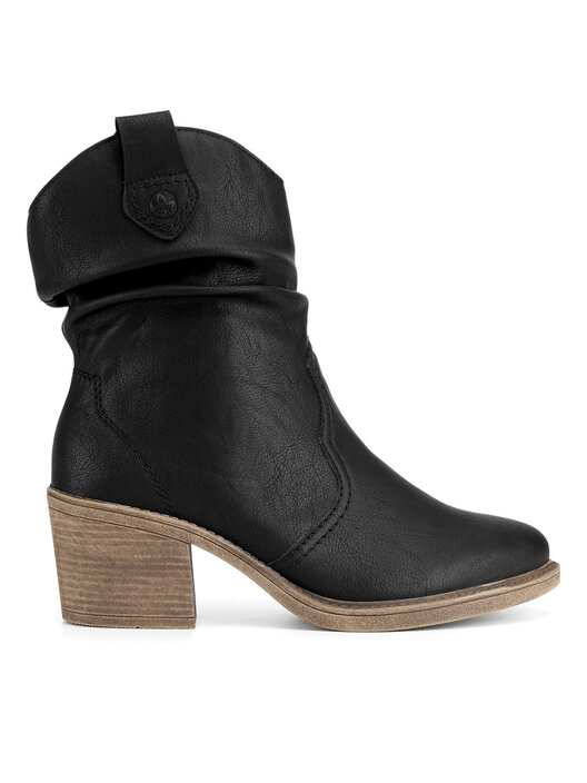 Cizme și botine cowboy Rieker Y1284-00 Negru | epantofi.ro