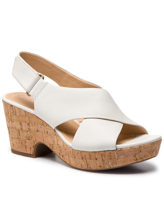 Sandali Clarks Maritsa Lara 261413754 Bianco | escarpe.it
