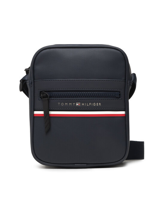 Geantă crossover Tommy Hilfiger Th Stripe Mini Reporter AM0AM10297 ...