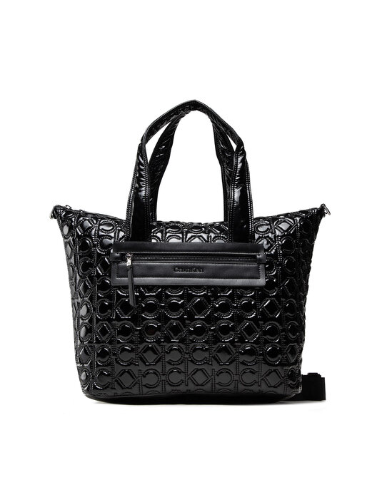 Bolso Calvin Klein Ck Essential Shopper Quilt Mono K60K608670 Negro ...