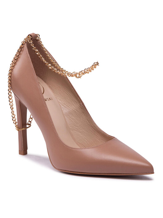 Szpilki Baldowski D04100-1451-003 Beżowy | eobuwie.com.pl