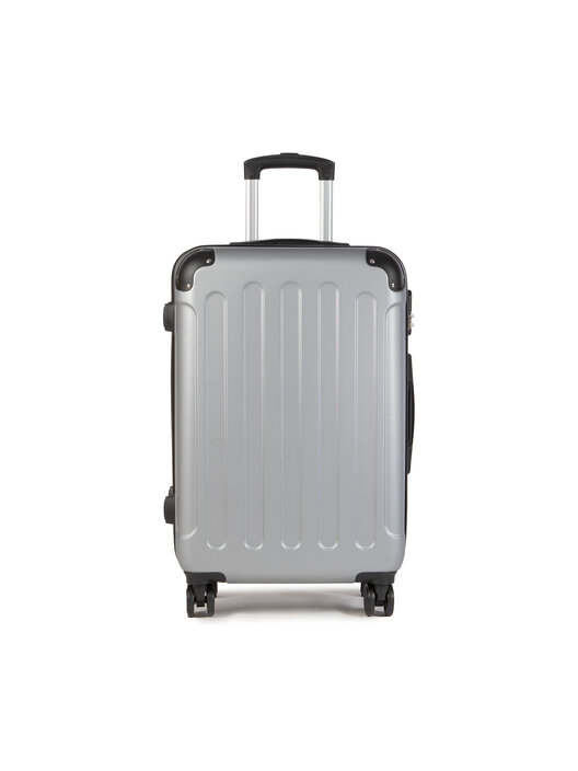 Среден куфар Semi Line T5535-2 Сребрист | obuvki.bg