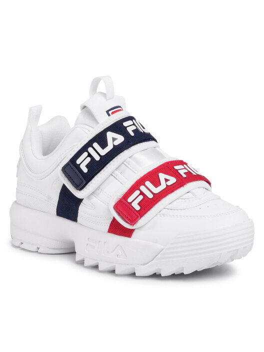 Sneakersy Fila Disruptor Straps Wmn 1010859.1FG Biały | eobuwie.com.pl