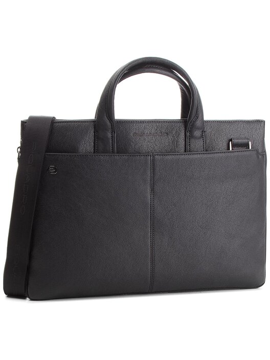 Torba na laptopa Piquadro CA4021B3 Czarny | eobuwie.com.pl