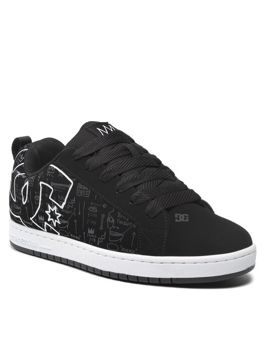 Sneakers DC Shoes Basquiat Court Graffik ADYS100675 Schwarz | eschuhe.de