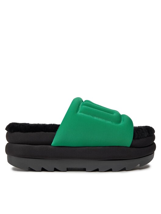 Şlapi Ugg W Maxi Graphic Slide 1131992 Verde | epantofi.ro