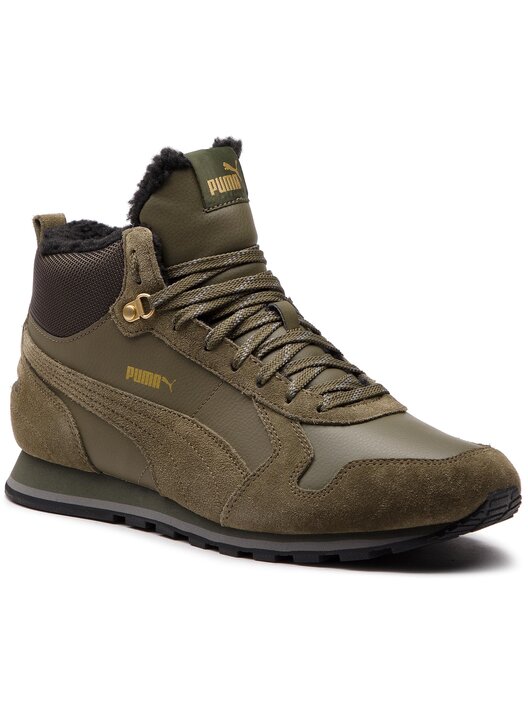 Sneakers Puma St Runner Mid Fur 365102 02 Grün | eschuhe.de
