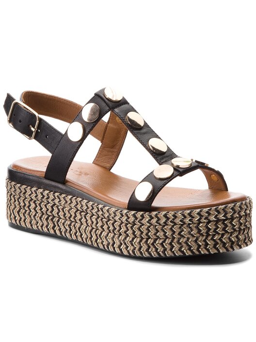 Espadryle Inuovo 8890 Czarny | eobuwie.com.pl