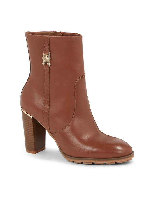 Botines Tommy Hilfiger Feminine Th Hardware Bootie FW0FW07540 Marrón ...