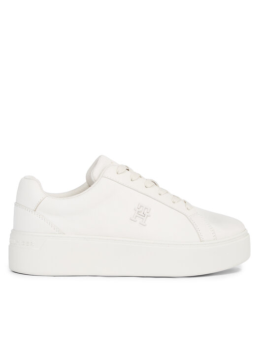 Сникърси Tommy Hilfiger Platform Court Sneaker Nubuck FW0FW07912 Екрю ...