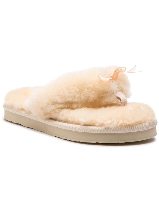 Παντόφλες Σπιτιού Ugg W Fluff Flip Flop III 1100250 Κίτρινο | epapoutsia.gr