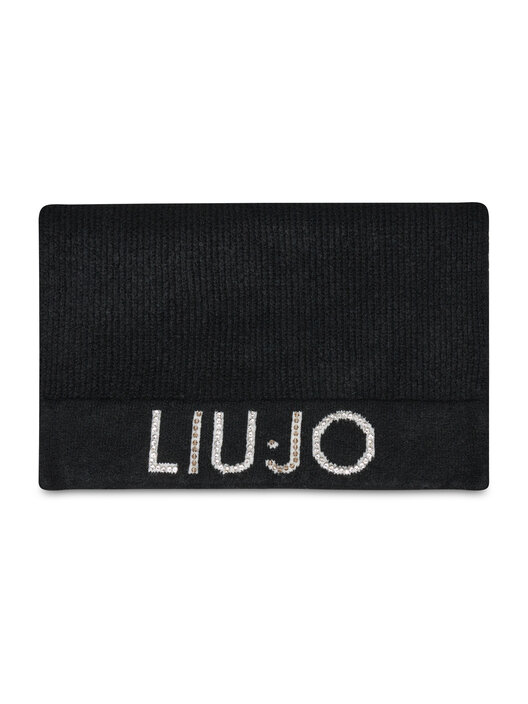 Szal Liu Jo Sciarpa Maglia TF1114 MA62L Czarny | eobuwie.com.pl