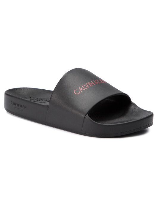 Pantoletten Calvin Klein Slide KM0KM00375 Schwarz | eschuhe.de