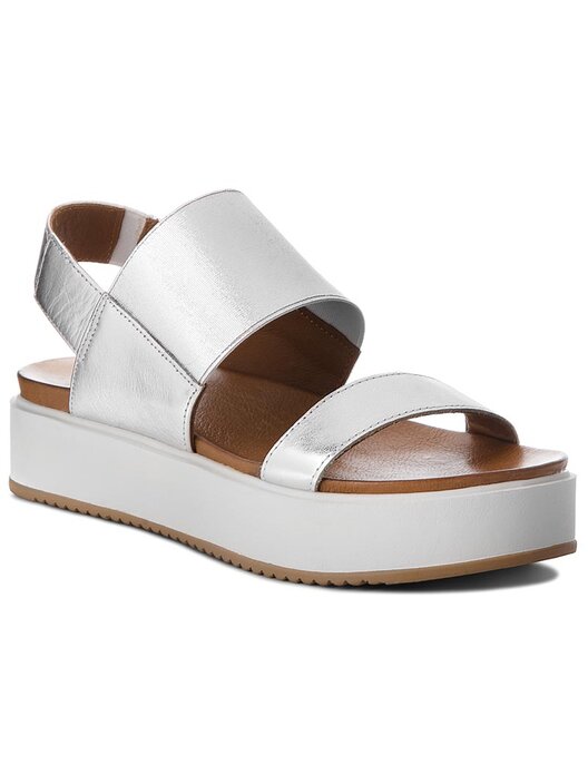 Sandały Inuovo 8717 Srebrny | eobuwie.com.pl