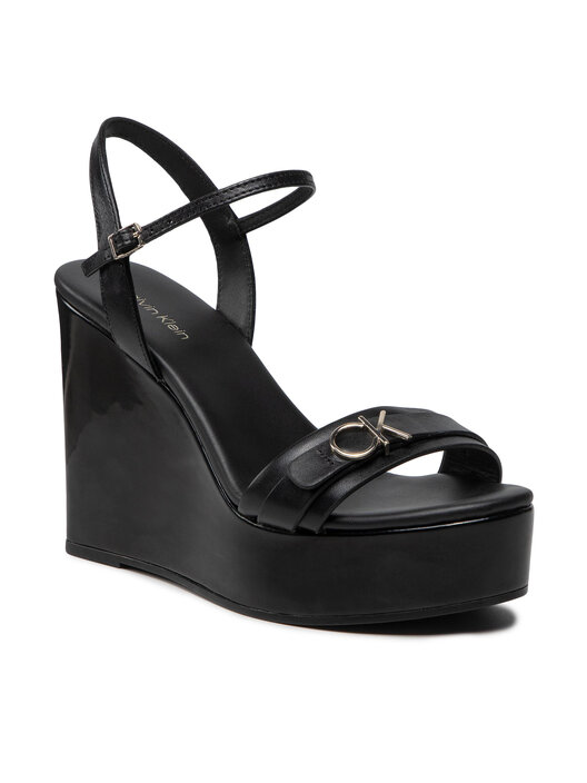 Sandale Calvin Klein Wedge Sndl 70 W Hdw HW0HW00698 Negru | epantofi.ro