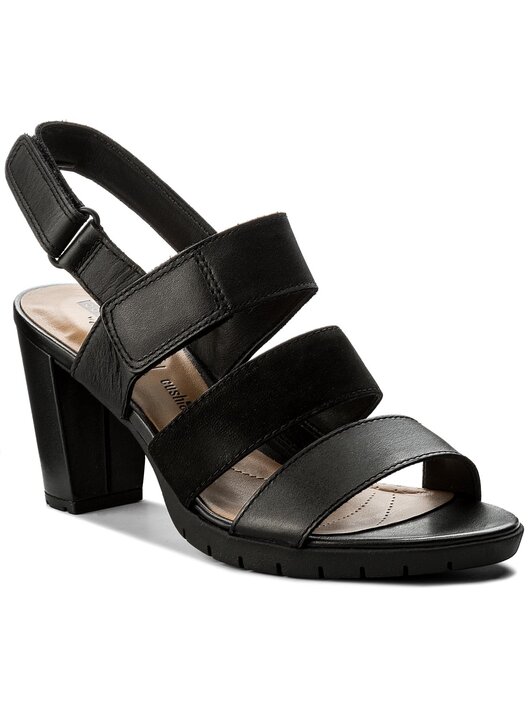 Sandali Clarks Kurtley Shell 261336414 Nero | escarpe.it