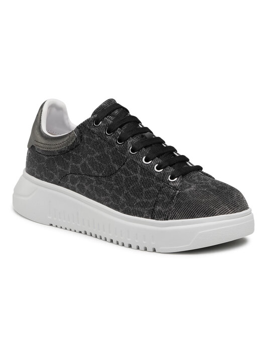 Sneakersy Emporio Armani X3X024 XM703 E593 Czarny | eobuwie.com.pl