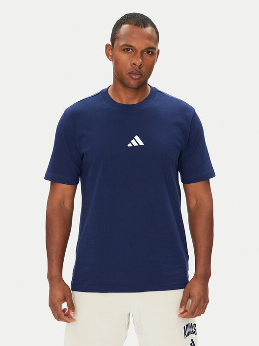 adidas Póló Essentials Small Logo JF1093 Sötétkék Regular Fit | ecipo.hu