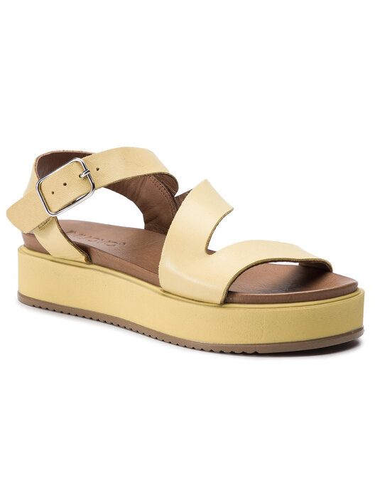 Sandały Inuovo 112003 Żółty | eobuwie.com.pl