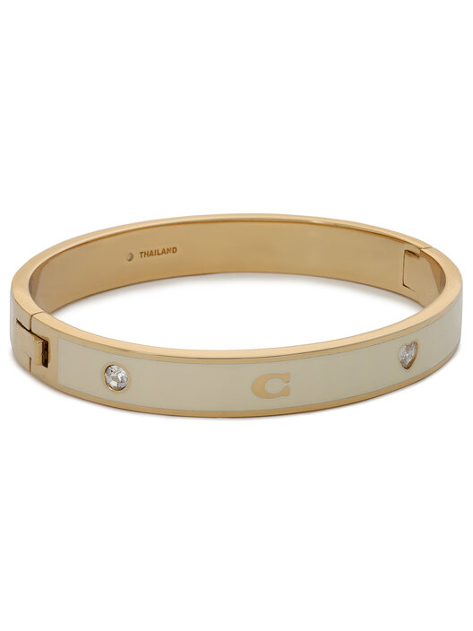 Armband Coach Enamel Horse & Carriage Hinged Bangle Bracelet ...
