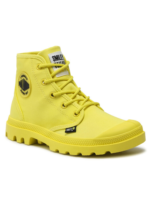 Botas Palladium Pampa Hi Smiley Be Kind 77079-736-M Amarillo | zapatos.es