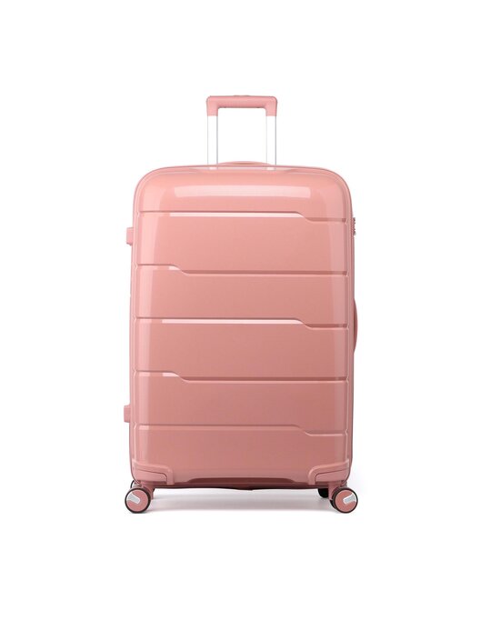 Голям куфар Semi Line T5906-4 Розов | obuvki.bg