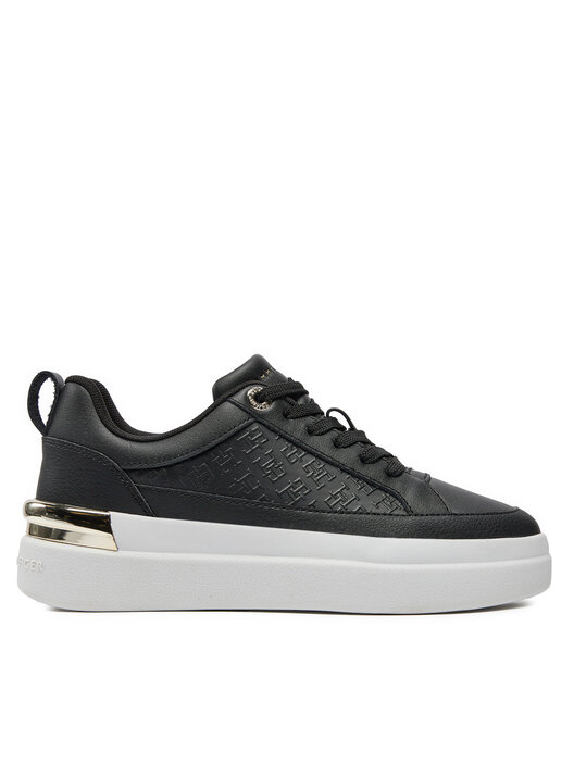 Сникърси Tommy Hilfiger Lux Court Sneaker Monogram FW0FW07808 Черен ...