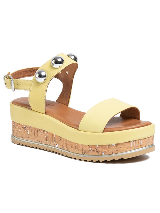 Sandały Inuovo 126010 Żółty | eobuwie.com.pl