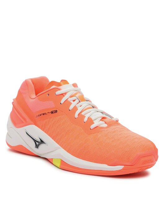 Hallenschuhe Mizuno Wave Stealth Neo X1GA2000 Korallenfarben | eschuhe.de