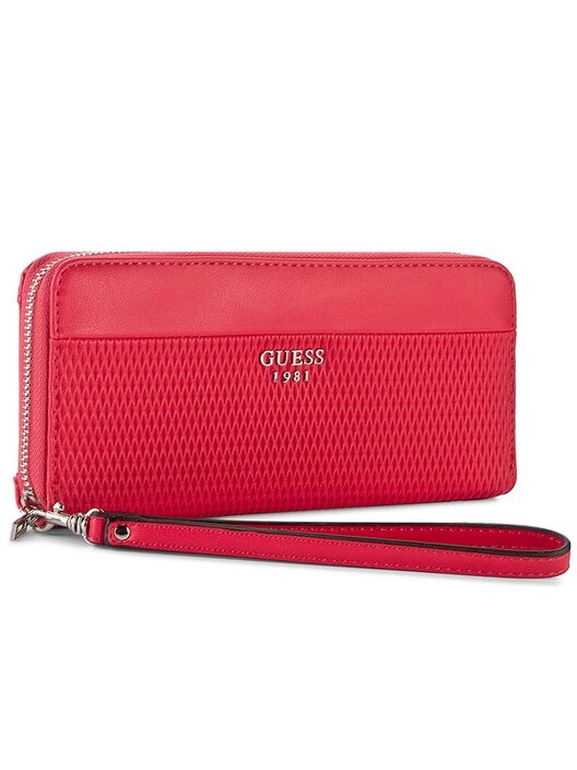 Голям дамски портфейл Guess Brakley (SLG) SWVY66 87460 Червен | obuvki.bg