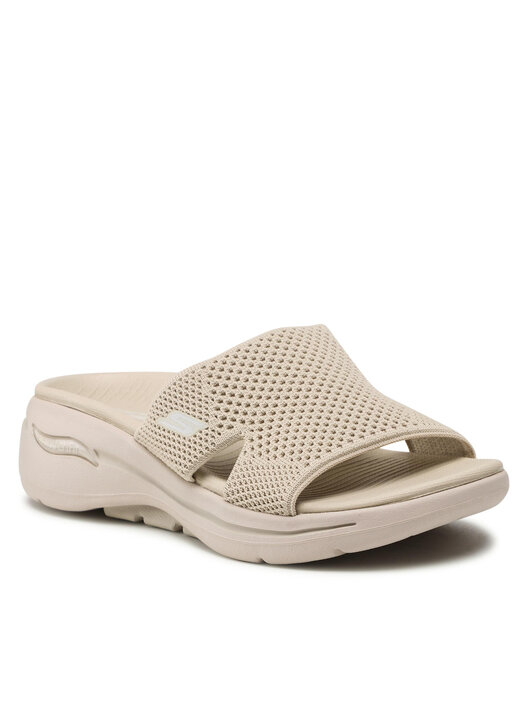 Şlapi Skechers Go Walk Arch Fit 140224/NAT Bej | epantofi.ro