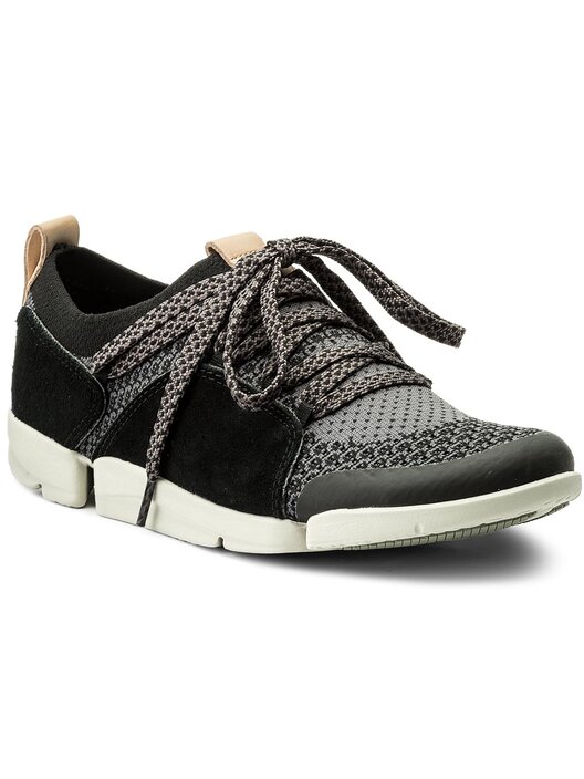 Półbuty Clarks Tri Amelia 261310924 Czarny | eobuwie.com.pl