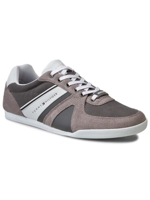 Półbuty Tommy Hilfiger Riley 2C FM56821103 Szary | eobuwie.com.pl