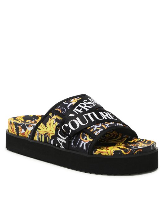 Şlapi Versace Jeans Couture 74YA3SM2 Negru | epantofi.ro