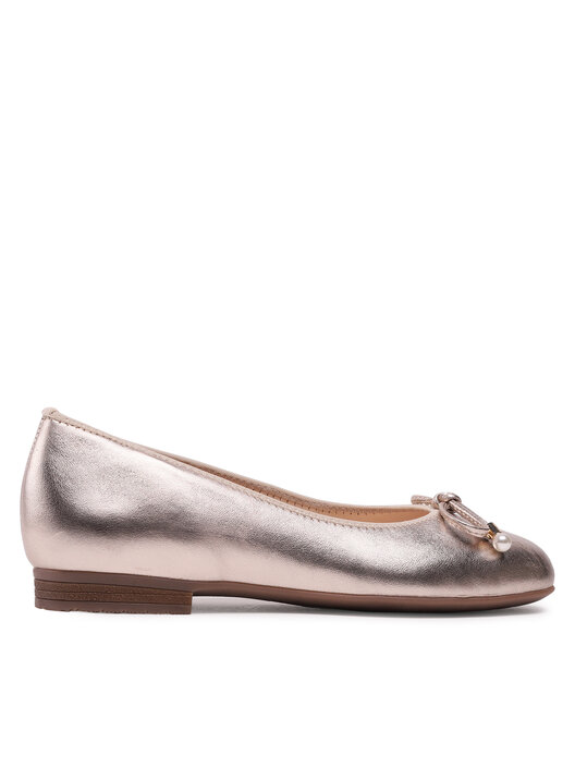 Baleriny Ara 12-31324-96 Złoty | eobuwie.com.pl