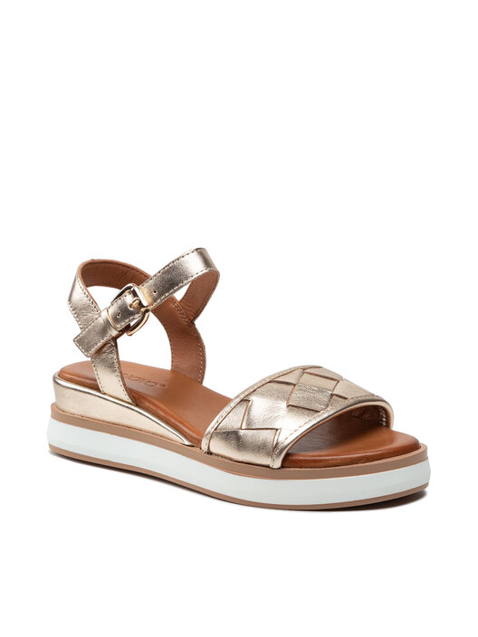 Sandały Inuovo 113032 Złoty | eobuwie.com.pl