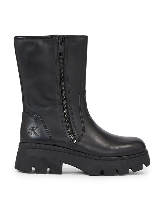 Botine Calvin Klein Jeans Chunky Combat Zip Boot Wn YW0YW01109 Negru ...