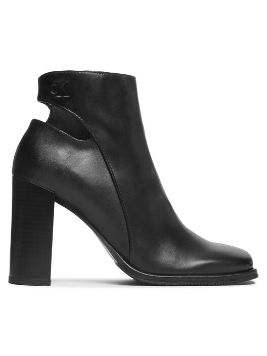 Botine Calvin Klein Jeans Heel Zip Boot Lth YW0YW01070 Negru | epantofi.ro