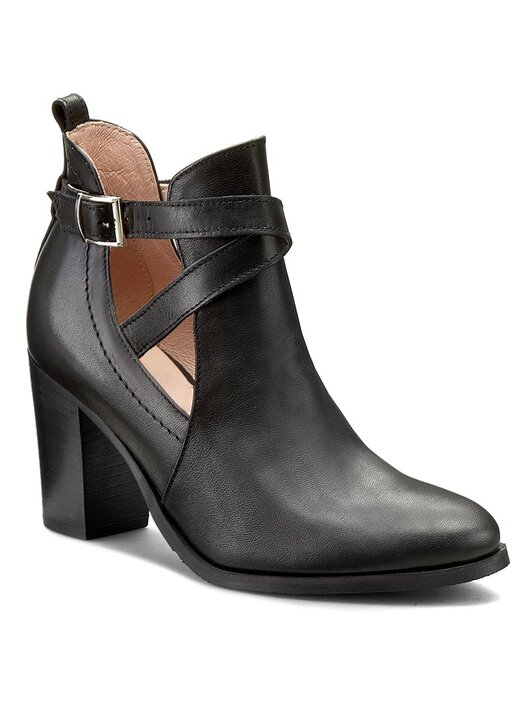 Botki Oleksy 2080/A89/000/000/000 Czarny | eobuwie.com.pl