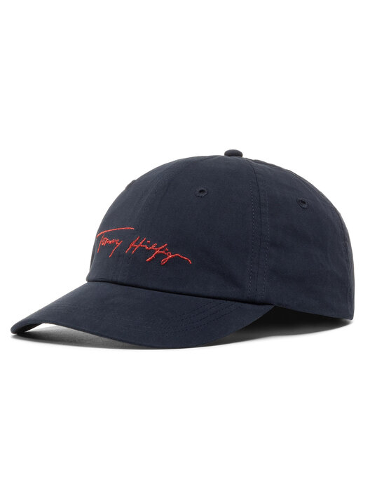 Șapcă Tommy Hilfiger Tommy Signature Cap AW0AW08482 Bleumarin | epantofi.ro