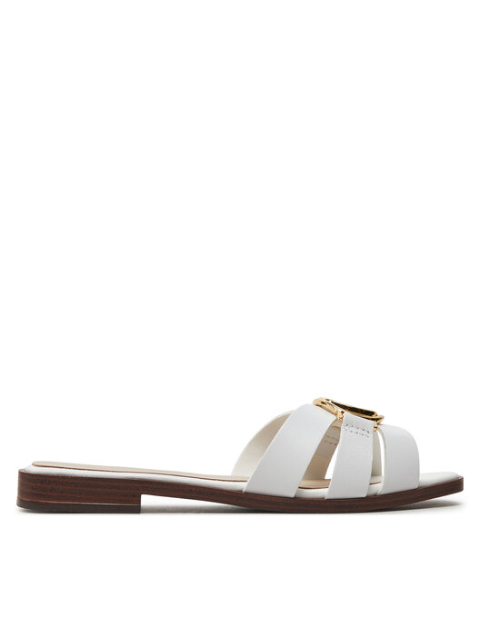 Şlapi Guess Symo FLJSYM LEA03 Alb | epantofi.ro