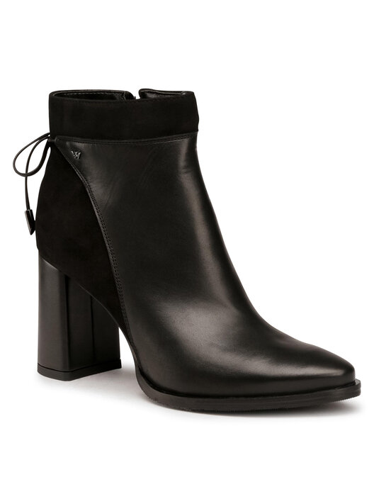 Botki Wojas 55074-71 Czarny | eobuwie.com.pl
